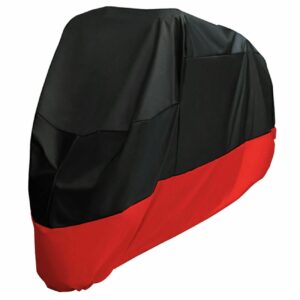 Wrypun Motorcycle Cover for Honda Goldwing 1100 1200 1500 1800 XXXL Outdoor Black+Red