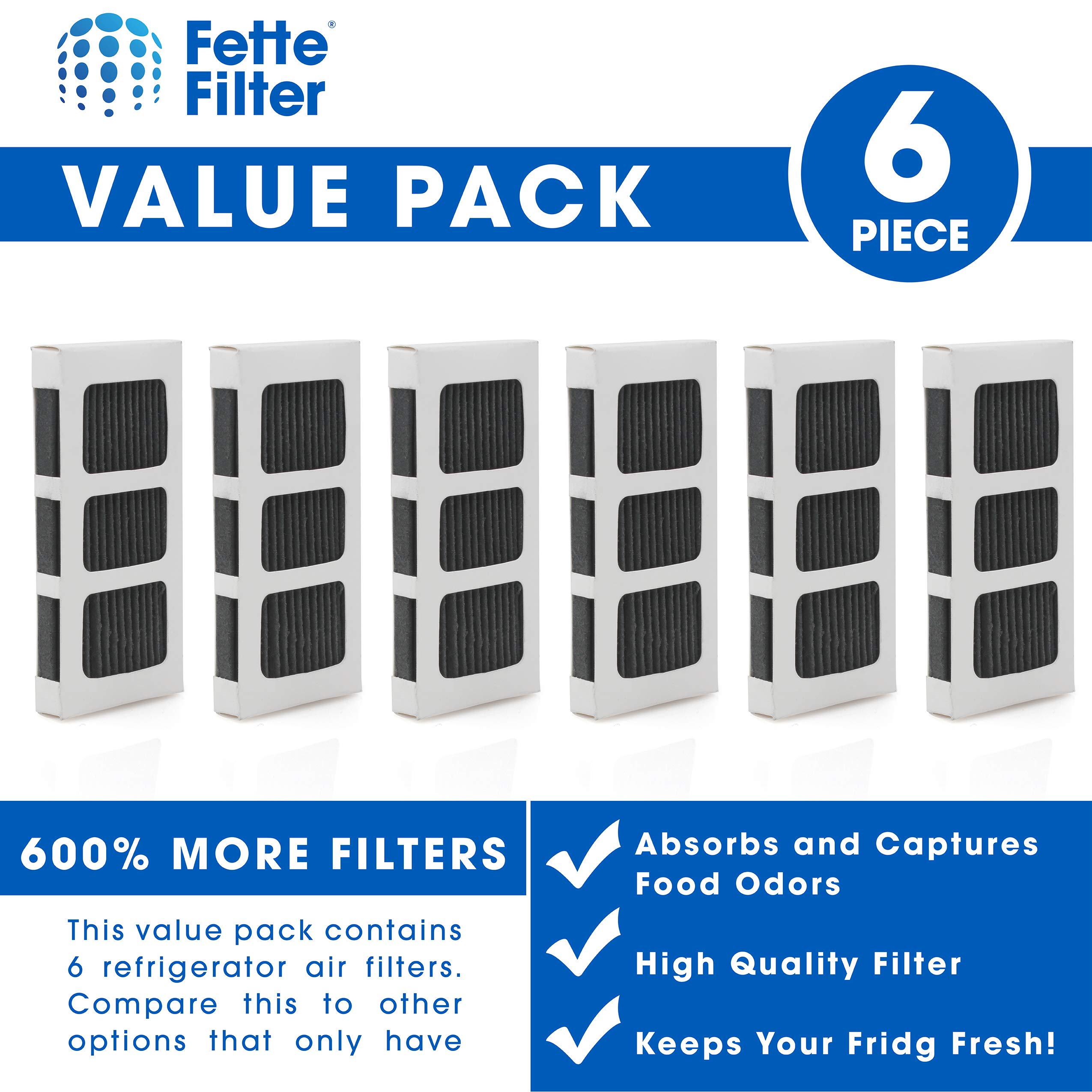 Fette Filter - Refrigerator Air Filter Compatiable with Frigidaire Paultra II, Pure Air Ultra II, Electrolux 242047805 5303918847 EAP12364179 Part Number 5303918847