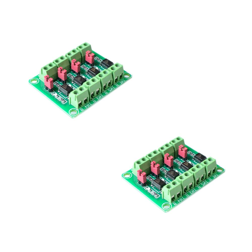 Comimark PC817 4-Channel Voltage Converter Module Optocoupler Isolation Driving Module (2 Pcs)