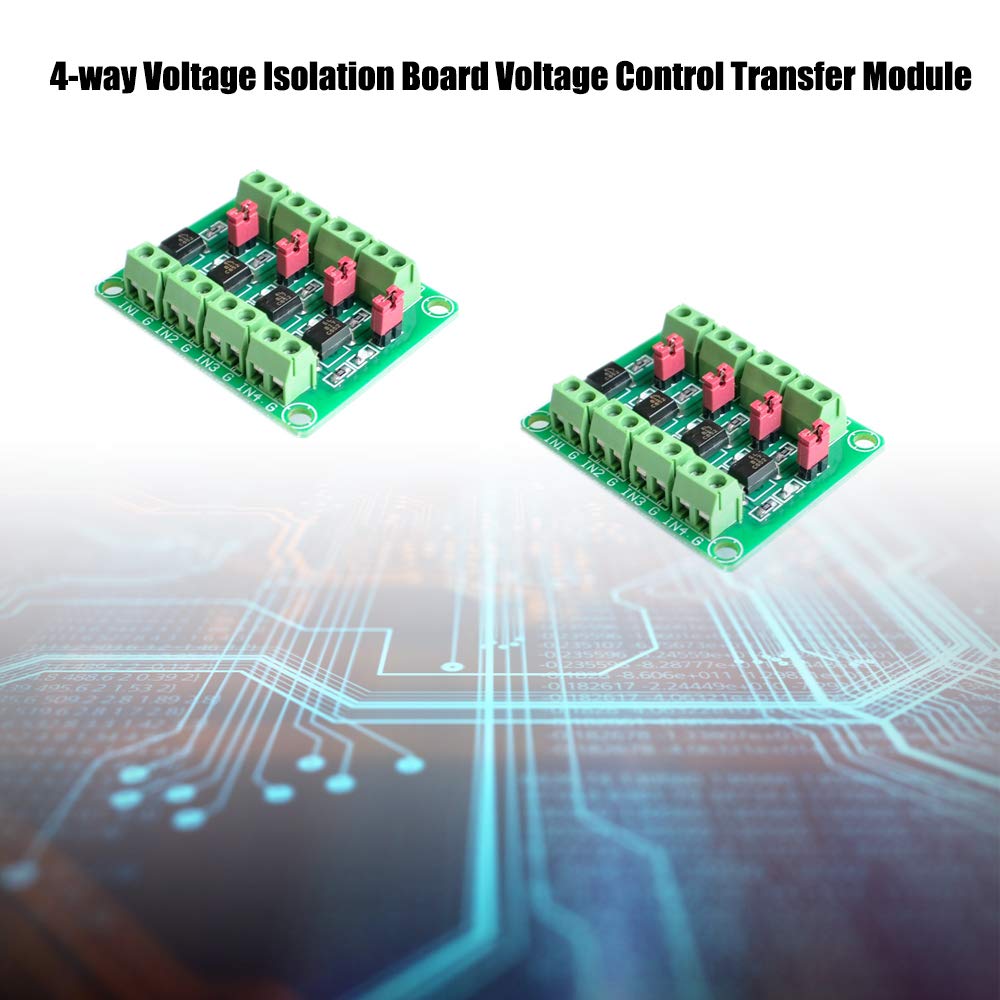 Comimark PC817 4-Channel Voltage Converter Module Optocoupler Isolation Driving Module (2 Pcs)