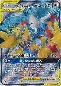 moltres & zapdos & articuno tag team gx - 66/68 - full art ultra rare