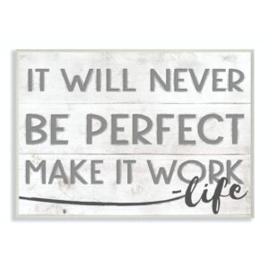 stupell industries make it work inspirational family word, design by artist daphne polselli art, 10x15, wall plaque