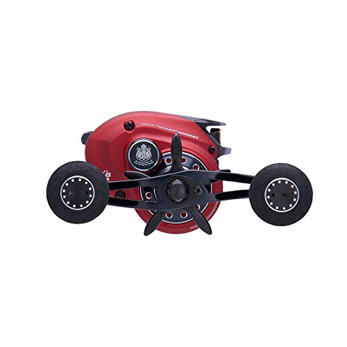 Abu Garcia Revo Beast Rocket Low Profile Baitcast Fishing Reel, Red