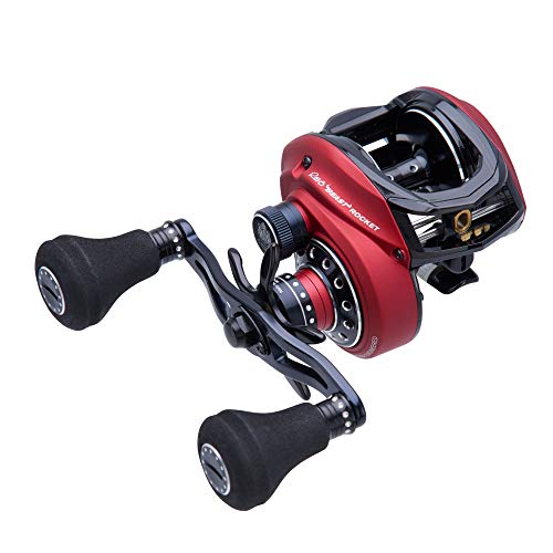 Abu Garcia Revo Beast Rocket Low Profile Baitcast Fishing Reel, Red