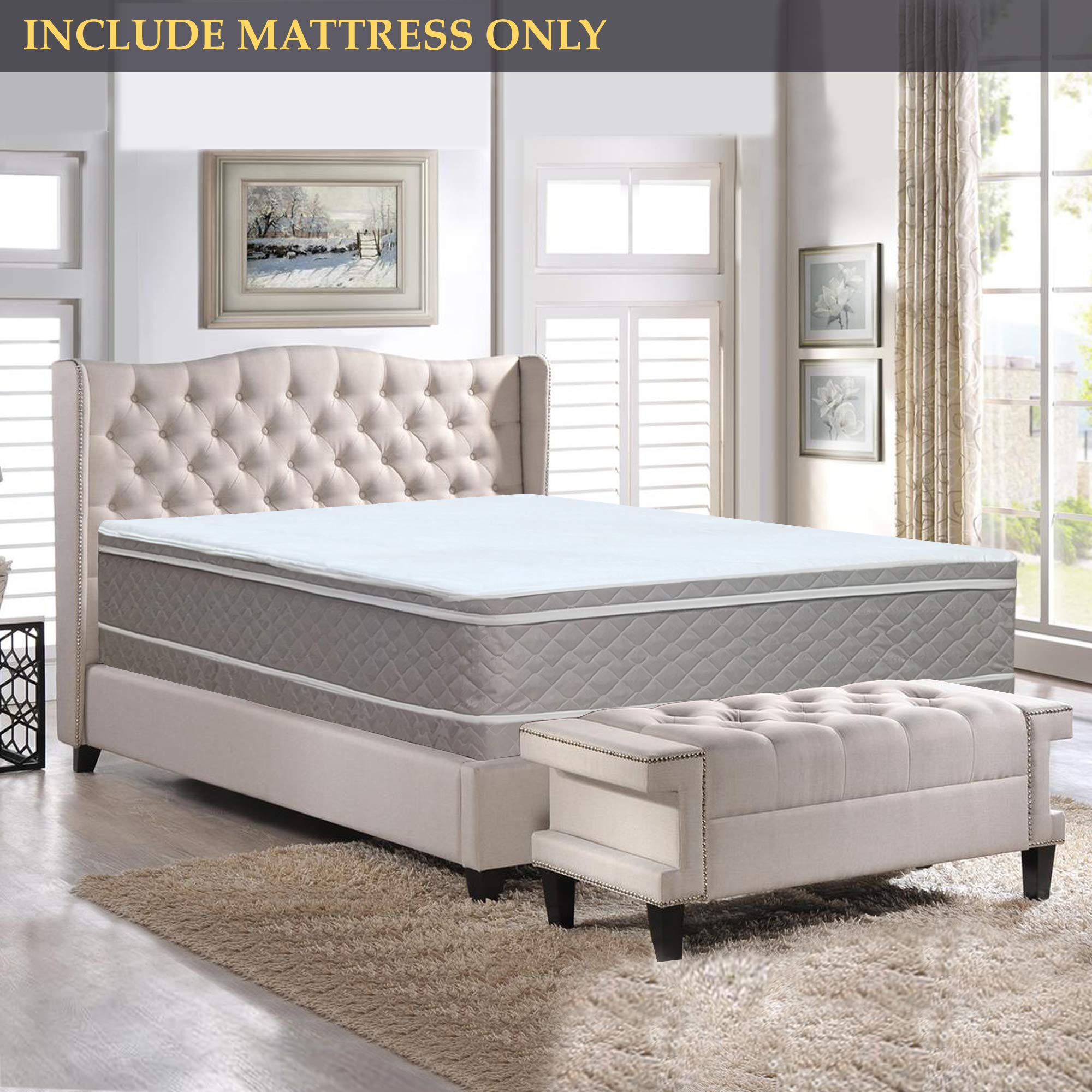 Nutan 10-Inch Eurotop pillowtop Innerspring Fully Assembled Mattress, Good For The Back twin Size