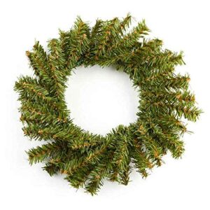 Pack of 2 Artificial Holiday Pine Wreaths (7 Inch) by Factory Direct Craft - Small Christmas Pine Wreaths Holiday Decoration for Kitchen Cabinets, Dining Room Chairs and Holiday Tables