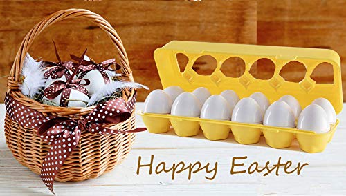 JUNBESTN Easter Matching Eggs Connect Eggs Carton Toys Gifts for 1 2 3 Years Old Kids Toddler Baby Girls Boys Shape Color Egg Play Learn