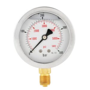 dial hydraulic pressure gauge meter pressure gauges vacuum air compressor hydraulic pressure gauge 0-400bar 0-5800 psi g1/4 63mm