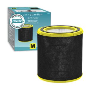 germguardian filter m hepa pure genuine air purifier replacement filter, removes 99.97% of pollutants, for ac4700, ac4711 and ac4625 air purifiers, black flt4700