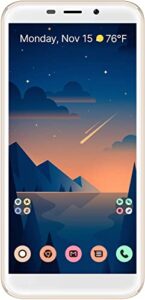 rca g2 32gb+3gb ram, 5.5" 18:9 display, android 9 pie, unlocked phone (white/gold)