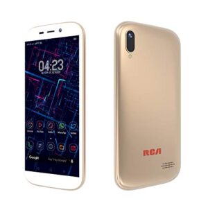 RCA G2 32GB+3GB RAM, 5.5" 18:9 Display, Android 9 Pie, Unlocked Phone (White/Gold)