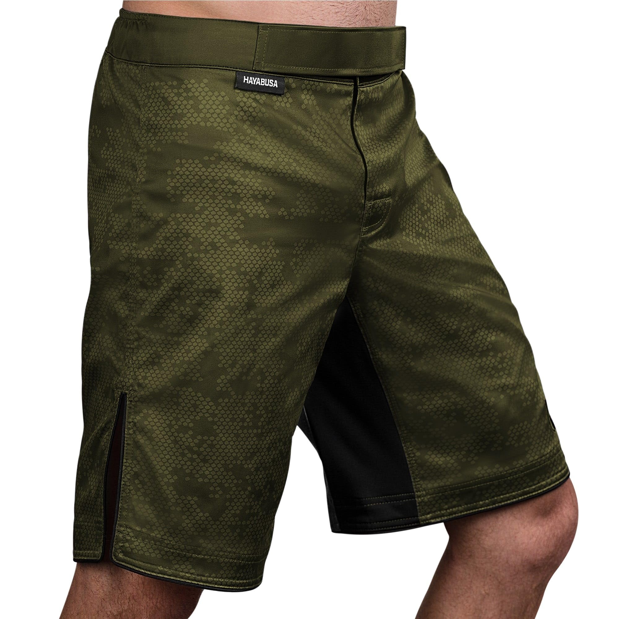 Hayabusa Hexagon BJJ Shorts - Green, Large