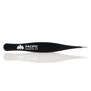 Pacific Shaving Company Premium Tweezers Set - A Shaving/Grooming Must-Have (1x Essential Slant Tip, 1x Precision Point Tip) 1 ea