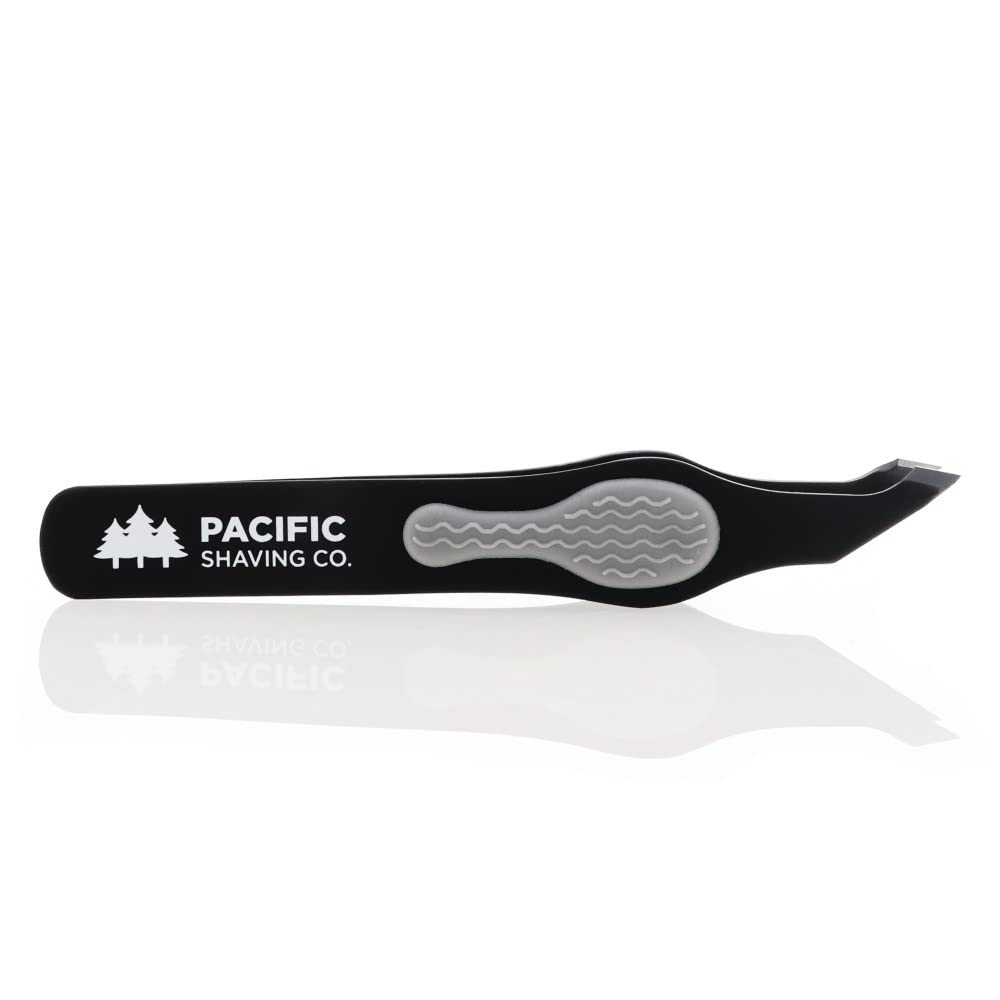 Pacific Shaving Company Premium Tweezers Set - A Shaving/Grooming Must-Have (1x Essential Slant Tip, 1x Precision Point Tip) 1 ea