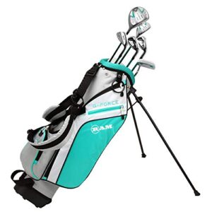 ram golf junior g-force girls golf clubs set with bag age 10-12