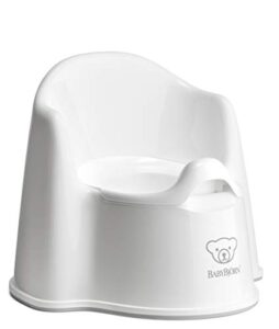 babybjörn potty chair, white/gray