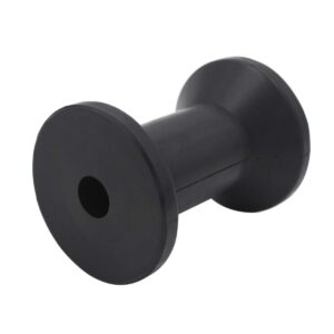 uanofcn 4 inch width boat trailer black rubber spool roller - 5/8 inch hole