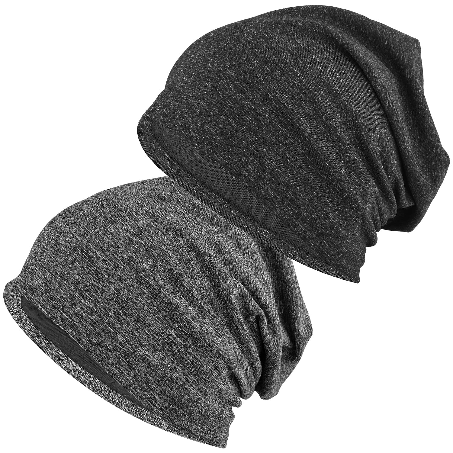 EINSKEY Cotton Slouchy Beanie Hat for Men/Women, Lightweight Oversize Large Thin Skull Cap Chemo Cap Night Sleeping Cap