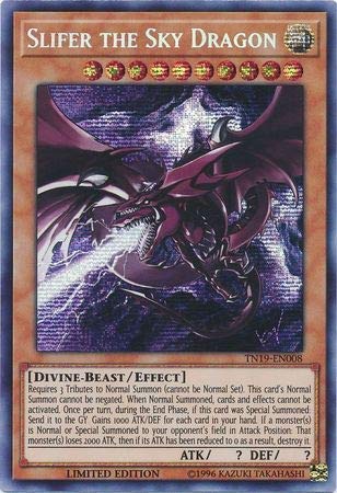 Slifer the Sky Dragon (alternate art) - TN19-EN008 - Prismatic Secret Rare - Limited Edition