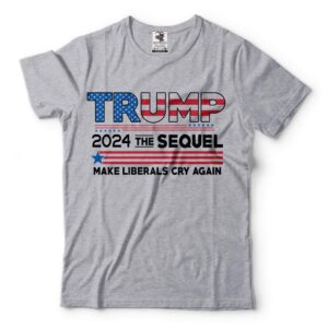 Silk Road Tees Make Liberals Cry Again Trump 2024 T-Shirt Small Green