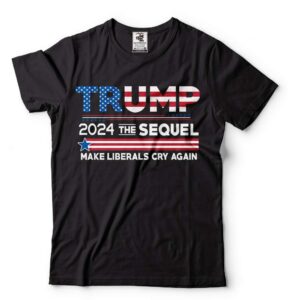 Silk Road Tees Make Liberals Cry Again Trump 2024 T-Shirt Small Green