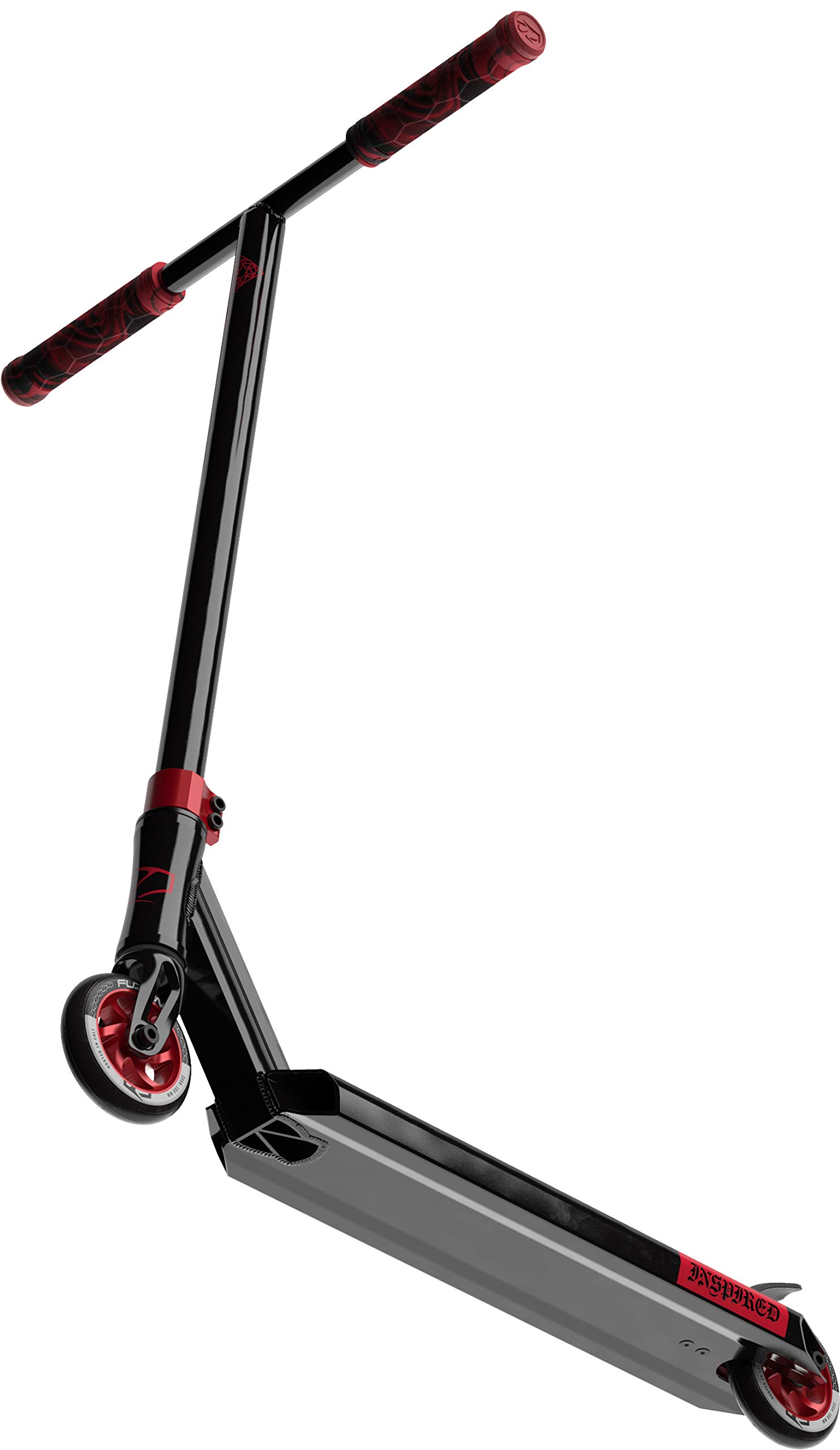 Fuzion Z250 SE Pro Scooters - Trick Scooter - Intermediate and Beginner Stunt Scooters for Kids 8 Years and Up, Teens and Adults – Durable Freestyle Kick Scooter for Boys and Girls (Red/Black)