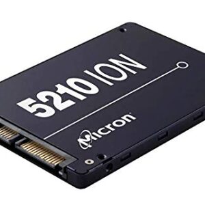 Micron 5210 Ion Enterprise SSD, 7.68TB 6Gb/s 2.5" SATA SSD, Compatible with Dell PowerEdge R440, R640, R740, R740XD, R840, R940, and T640 Servers