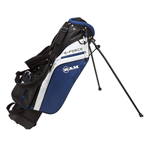 Ram Golf Junior G-Force Boys Right Hand Golf Clubs Set with Bag (Ages 4-6 (No Hybrid and SW))