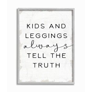 stupell industries tell the truth funny family word, design by artist daphne polselli wall art, 16 x 1.5 x 20, grey framed