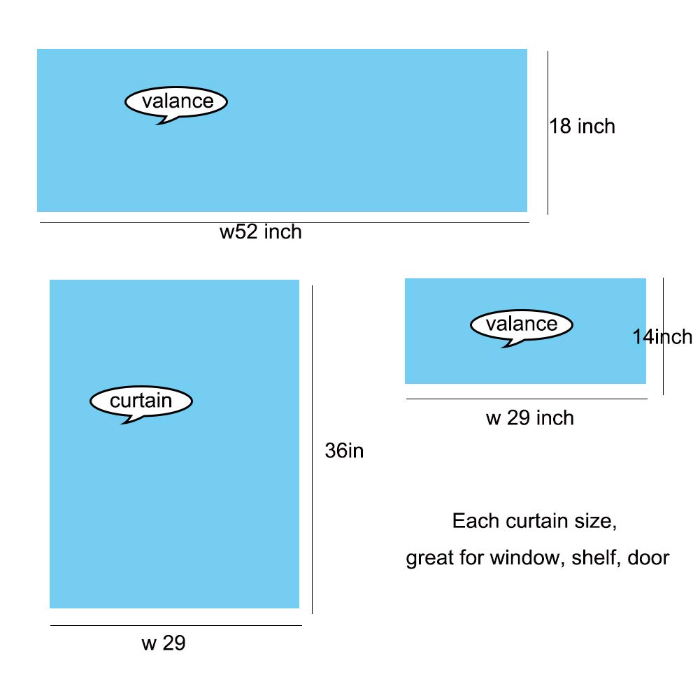 Molaxhome Lace Curtains 29 x 36 inch, 2 Pack White Kitchen Tiers Sheer Rod Pocket Voile for Small Bathroom Window Treatment (29 x 36 inch, White)