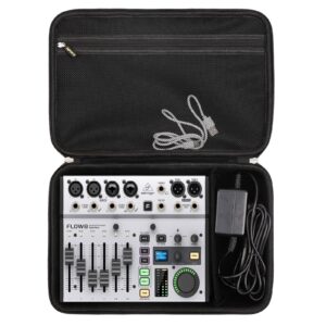 aproca hard storage travel case, fit for behringer flow 8 / xenyx 802 premium 8-input digital mixer