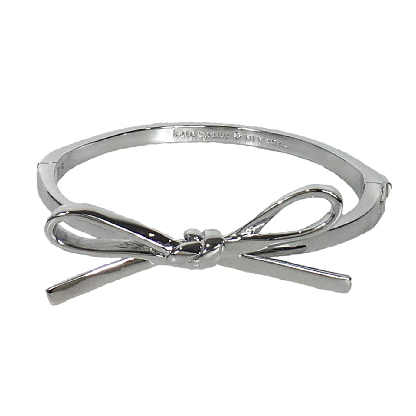 Kate Spade New York Skinny Mini Bow Bangle Bracelet Silver