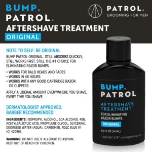 Bump Patrol Original Formula After Shave Bump Treatment Serum - Razor Bumps, Ingrown Hair Solution for Men and Women - 0.5 Ounce