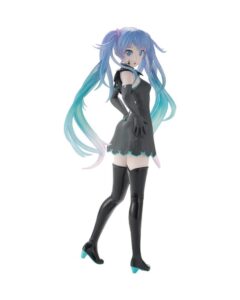 sega project diva arcade future tone hatsune miku super premium action figure ghost, 8.2"