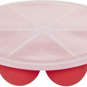 Instant Pot - 5252242 Instant Pot Official Silicone Egg Bites Pan with Lid, Compatible with 6-quart and 8-quart cookers, Red