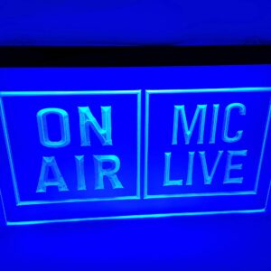 jxledsign Powerful Media Studio On Air Mic Life Display Bar Pub LED Light Sign