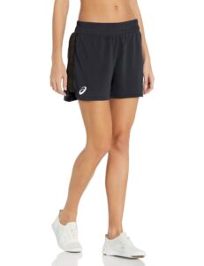 asics 3in knit short, team navy, medium