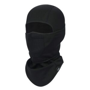 saitag balaclava ski mask warm face mask for cold weather winter skiing snowboarding motorcycling ice fishing men (black)