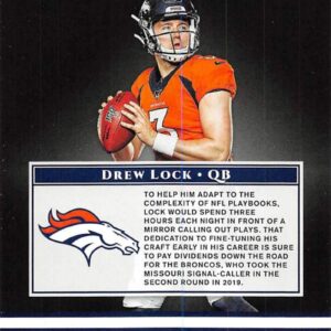 2019 Donruss The Elite Series Rookies #3 Drew Lock Denver Broncos Football Card