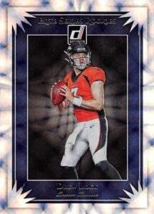 2019 donruss the elite series rookies #3 drew lock denver broncos football card