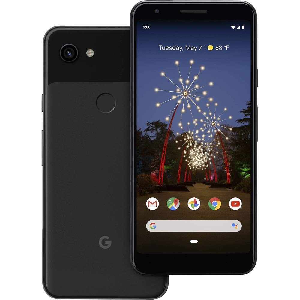 Google Pixel 3a 64GB Black Unlocked 5.6 inch Smartphone - No Developer Option (Renewed)