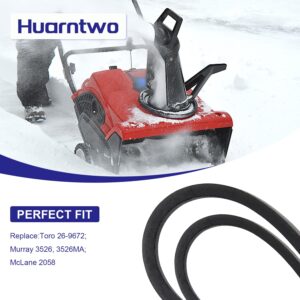 Huarntwo 26-9672 Drive Belt for Toro snowblowers