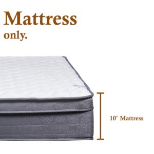 Nutan 11-Inch Medium plush Foam Encased Hybrid Eurotop Pillowtop Innerspring Fully Assembled Mattress, Good For The Back, King