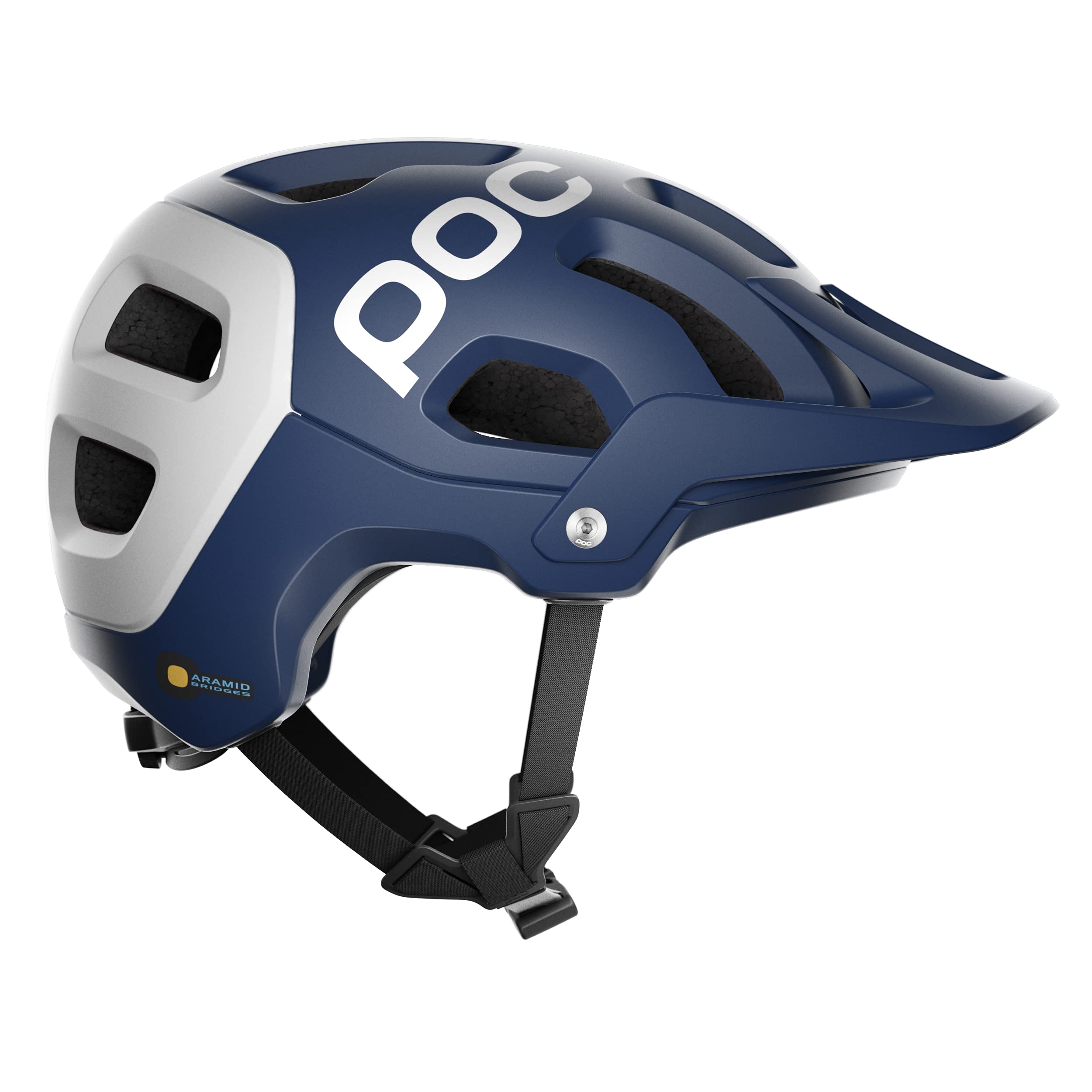 POC Tectal Race Spin Helmet Lead Blue/Hydrogen White Matte, XL/XXL