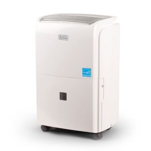 black+decker 4500 sq. ft. dehumidifier for extra large spaces and basements, energy star certified, bdt50wtb,white