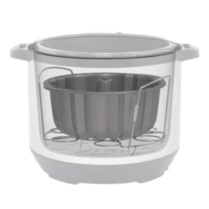 Instant Pot Official Fluted Cake Pan, 7-Inch, Gray