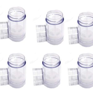 Clear Empty Plastic Round Deodorant Containers,Round Shape Bottom Filling Stick Deodorant Container Twist Up Stick Tube (C)