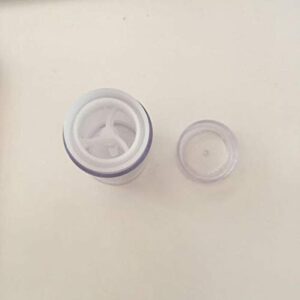 Clear Empty Plastic Round Deodorant Containers,Round Shape Bottom Filling Stick Deodorant Container Twist Up Stick Tube (C)