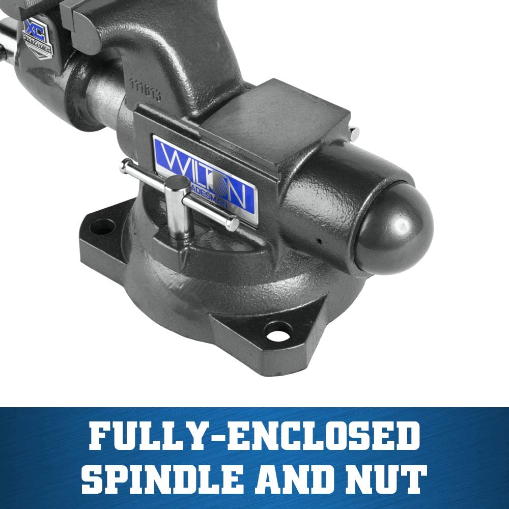 Wilton Tradesman XC Bench Vise, 6-1/2" Jaw Width, 6" Max Jaw Opening, 4" Throat (Model 1765XC)