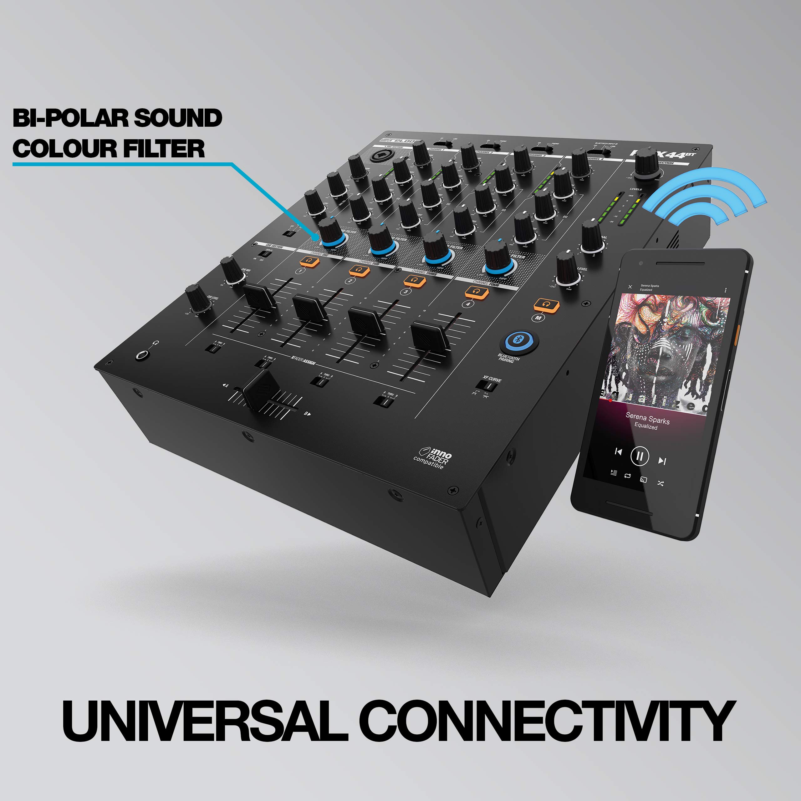 Reloop RMX-44BT 4-Channel Bluetooth DJ Club Mixer